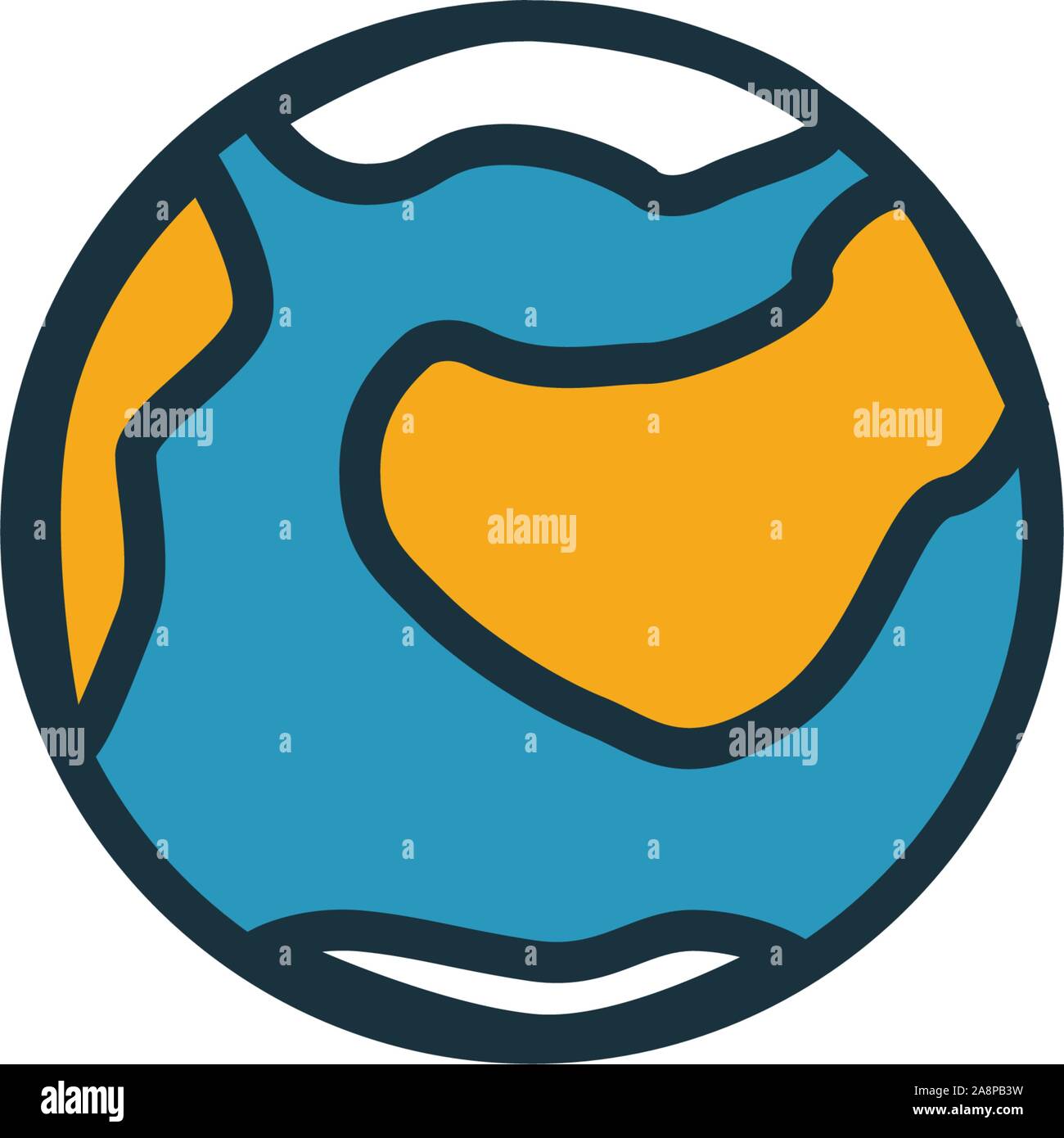 Erde - Planet Symbol. Einfaches Element aus dem Weltraum icons ...