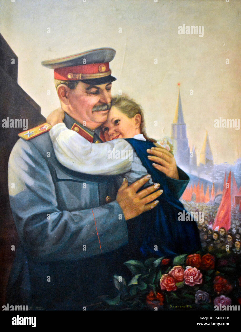 Stalin Propaganda Painting Stockfotos und -bilder Kaufen - Alamy