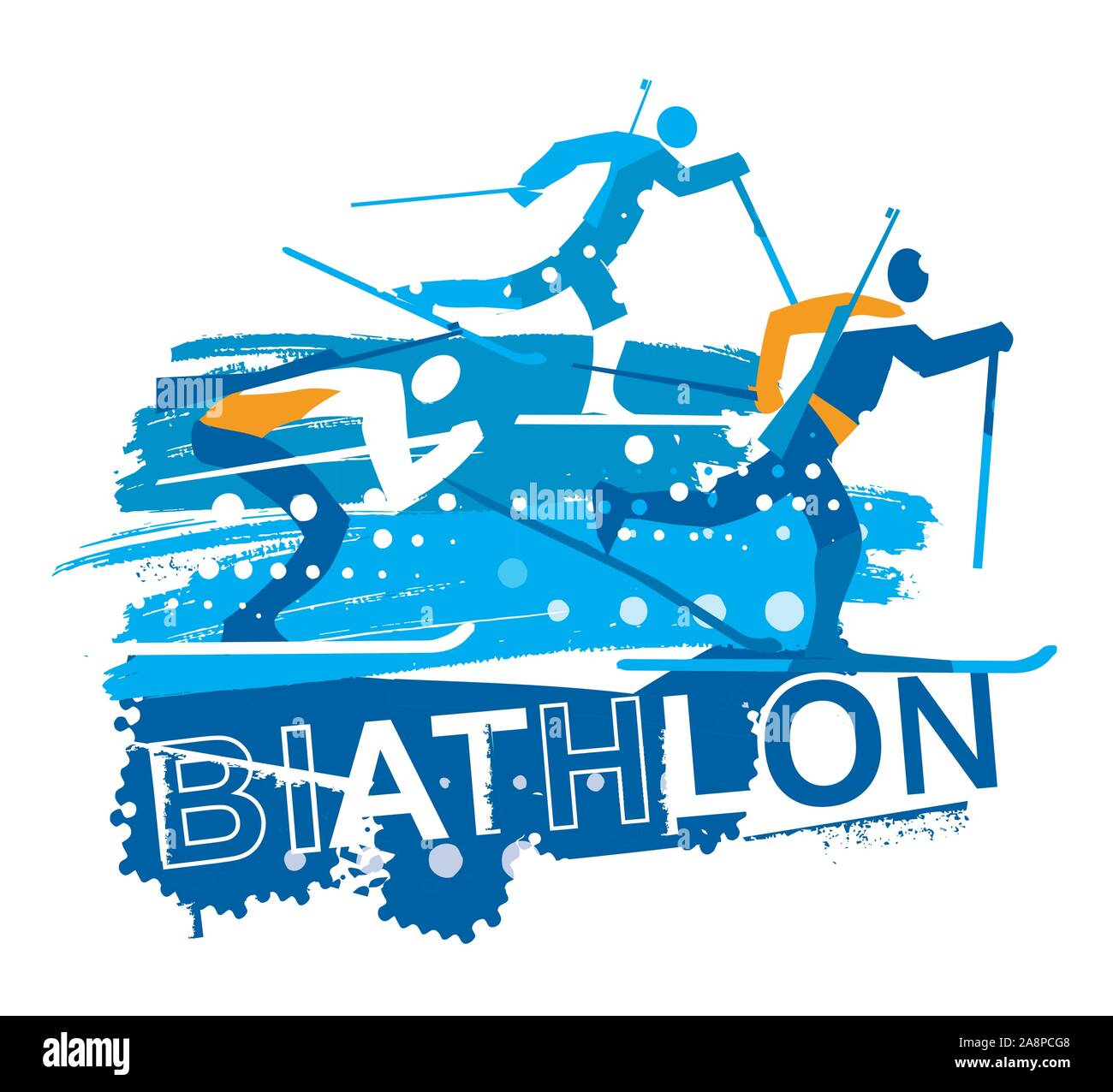 Biathlon Rennen Stock-Vektorgrafiken kaufen - Alamy