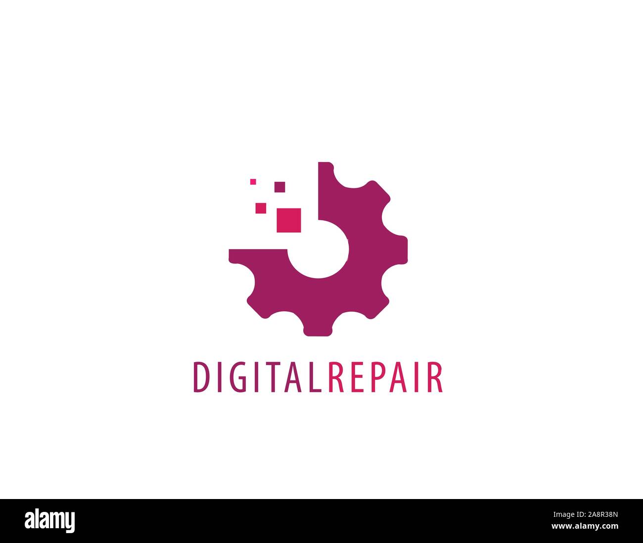 Pixel logo Stock-Vektorgrafiken kaufen - Alamy