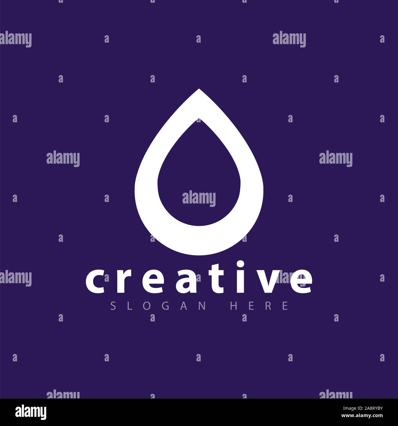 Wassertropfen logo Symbol vektor Vorlage Stockfotografie - Alamy