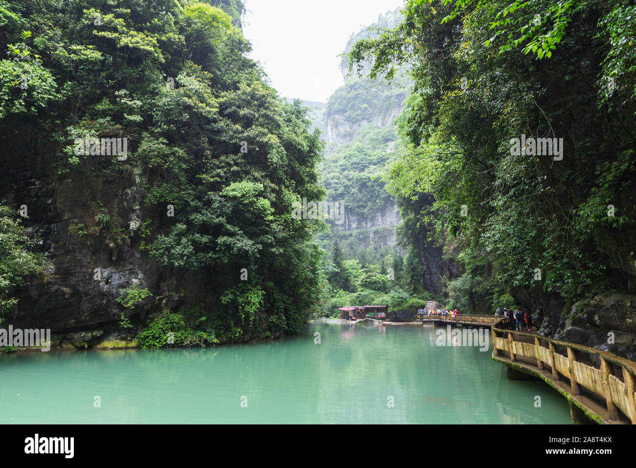 Drei natürliche brücken des wulong karstes -Fotos und -Bildmaterial in ...