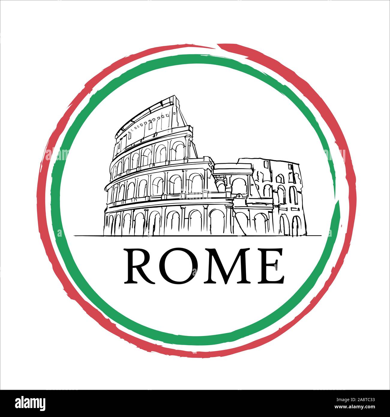 Logo colosseo roma Stock-Vektorgrafiken kaufen - Alamy
