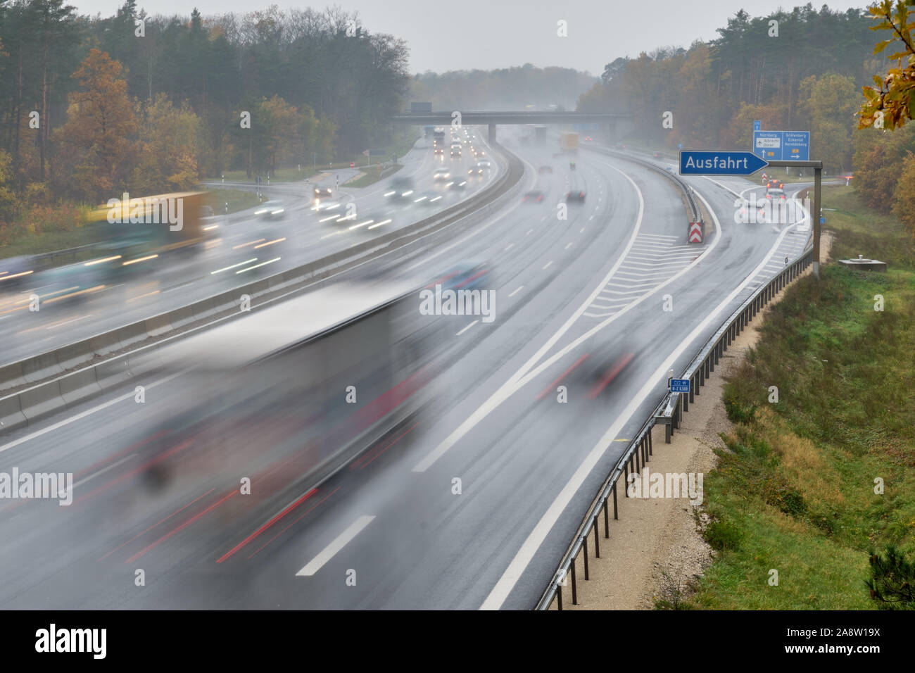 Autobahn A3 Stockfotos und -bilder Kaufen - Alamy
