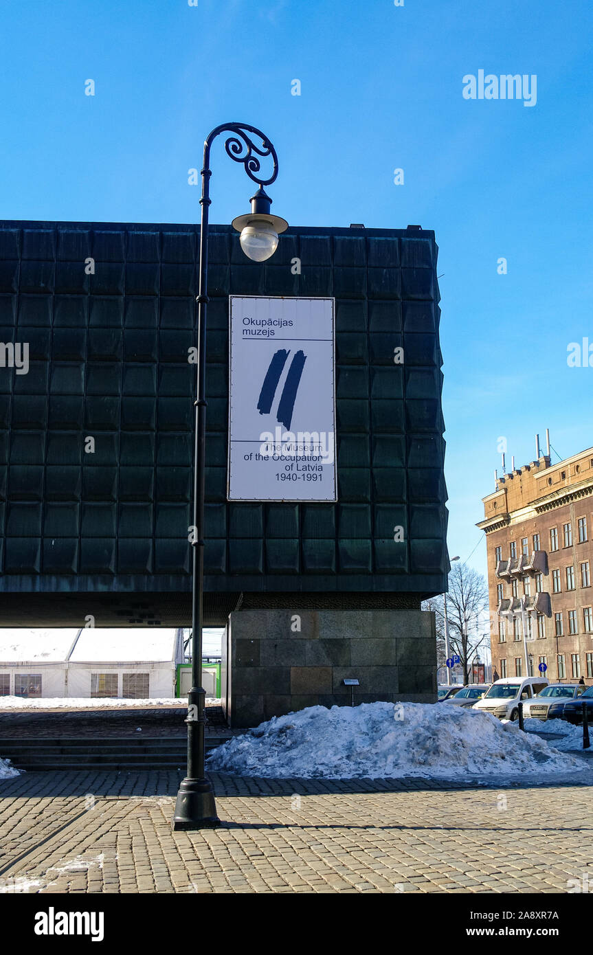 Riga, Lettland - 7. März, 2011: Museum der Besetzung von Lettland ...