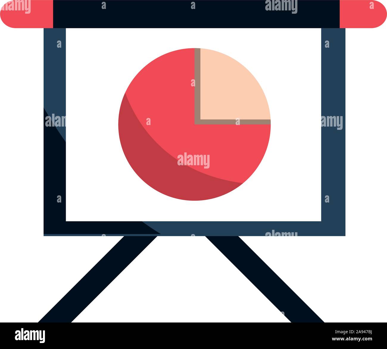 Präsentation Diagramm Vorstand Büro Business Equipment Symbol Vektor ...