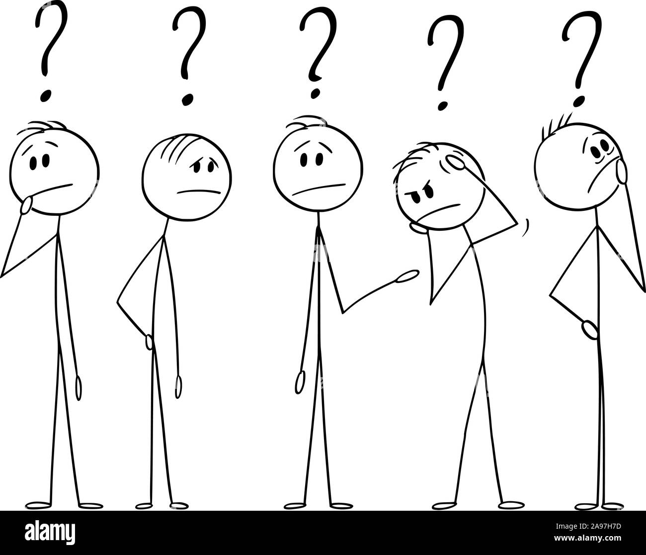 Vektor Cartoon Strichmännchen Zeichnen Konzeptionelle Darstellung Der