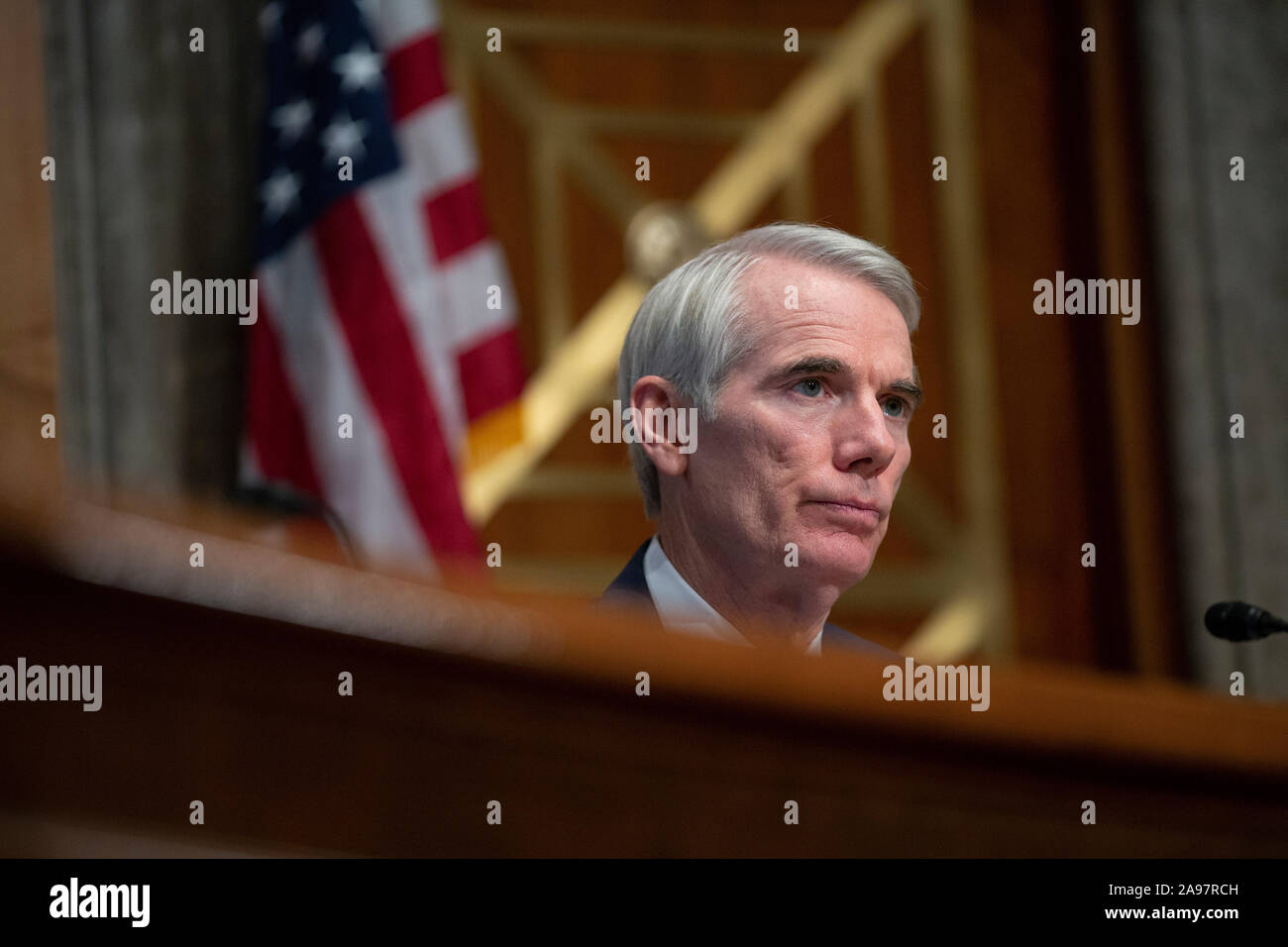 Washington DC, USA. 13. Nov 2019. United States Senator Rob Portman ...