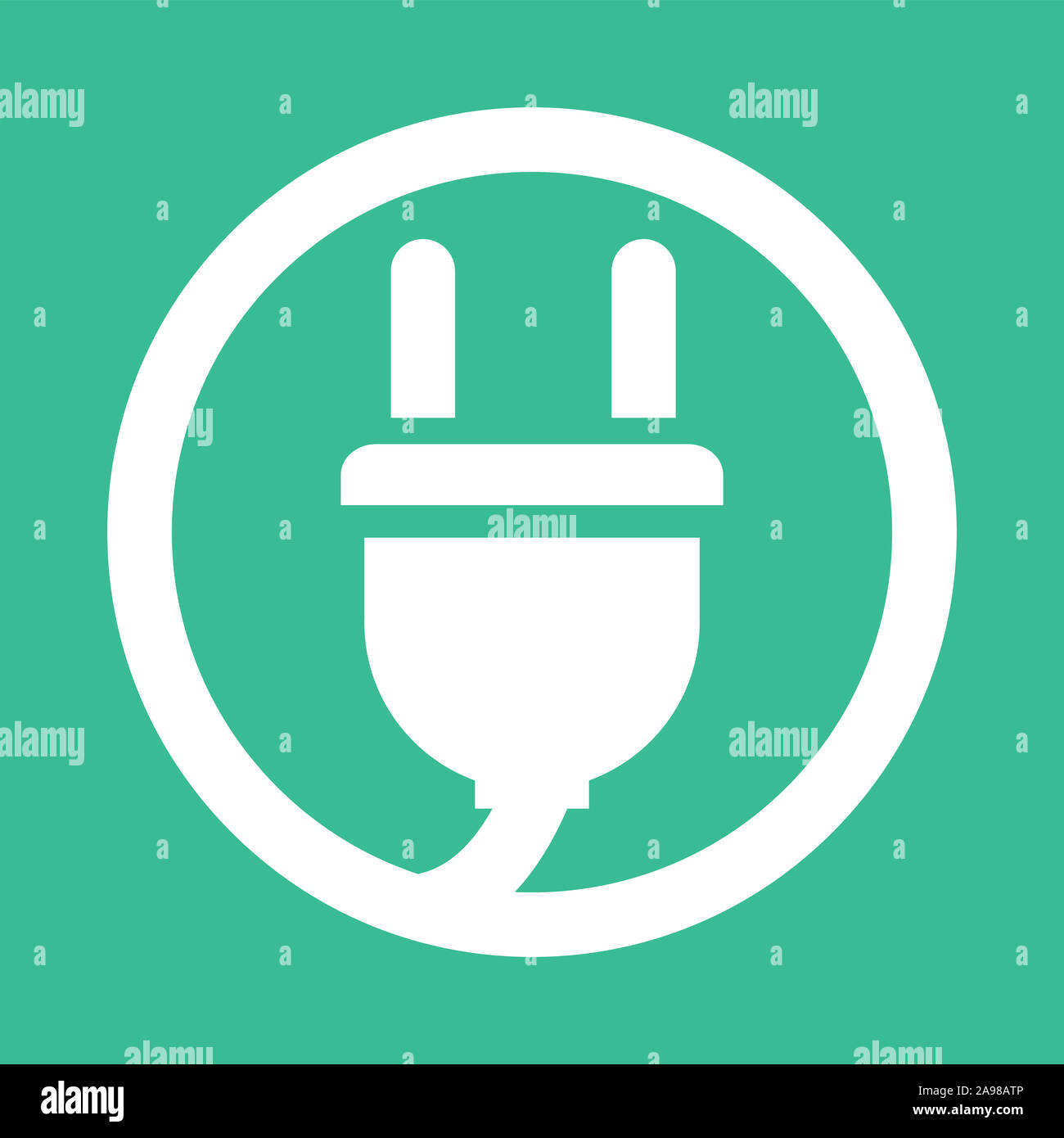 Elektrische Stecker Logo. Vorlage aufladepunkt Schriftzug. Vector ...