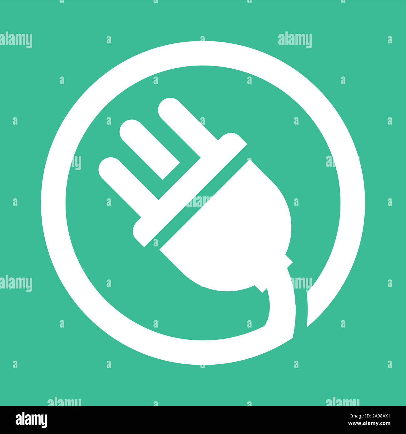 Elektrische Stecker Logo. Vorlage aufladepunkt Schriftzug. Vector ...