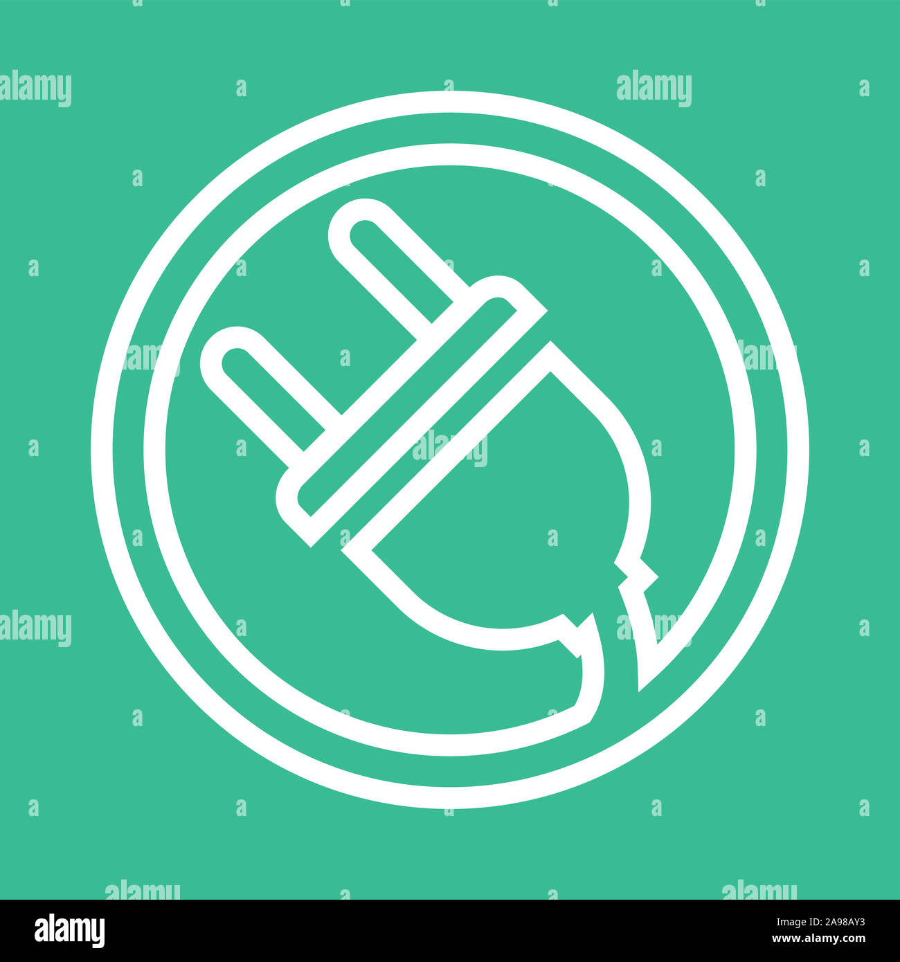 Elektrische Stecker Logo. Vorlage aufladepunkt Schriftzug. Vector ...