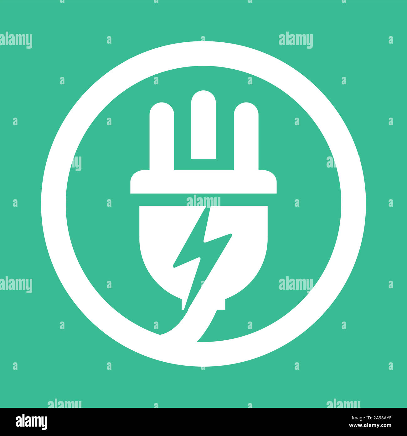 Elektrische Stecker Logo. Vorlage aufladepunkt Schriftzug. Vector ...