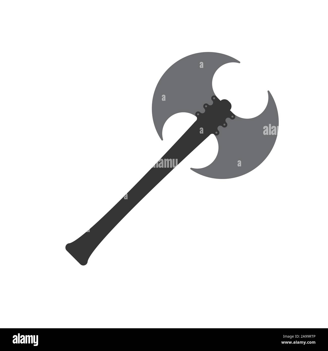 Streitaxt icon-Vektor. Streitaxt Symbol im flachen Stil. Schwarz ...