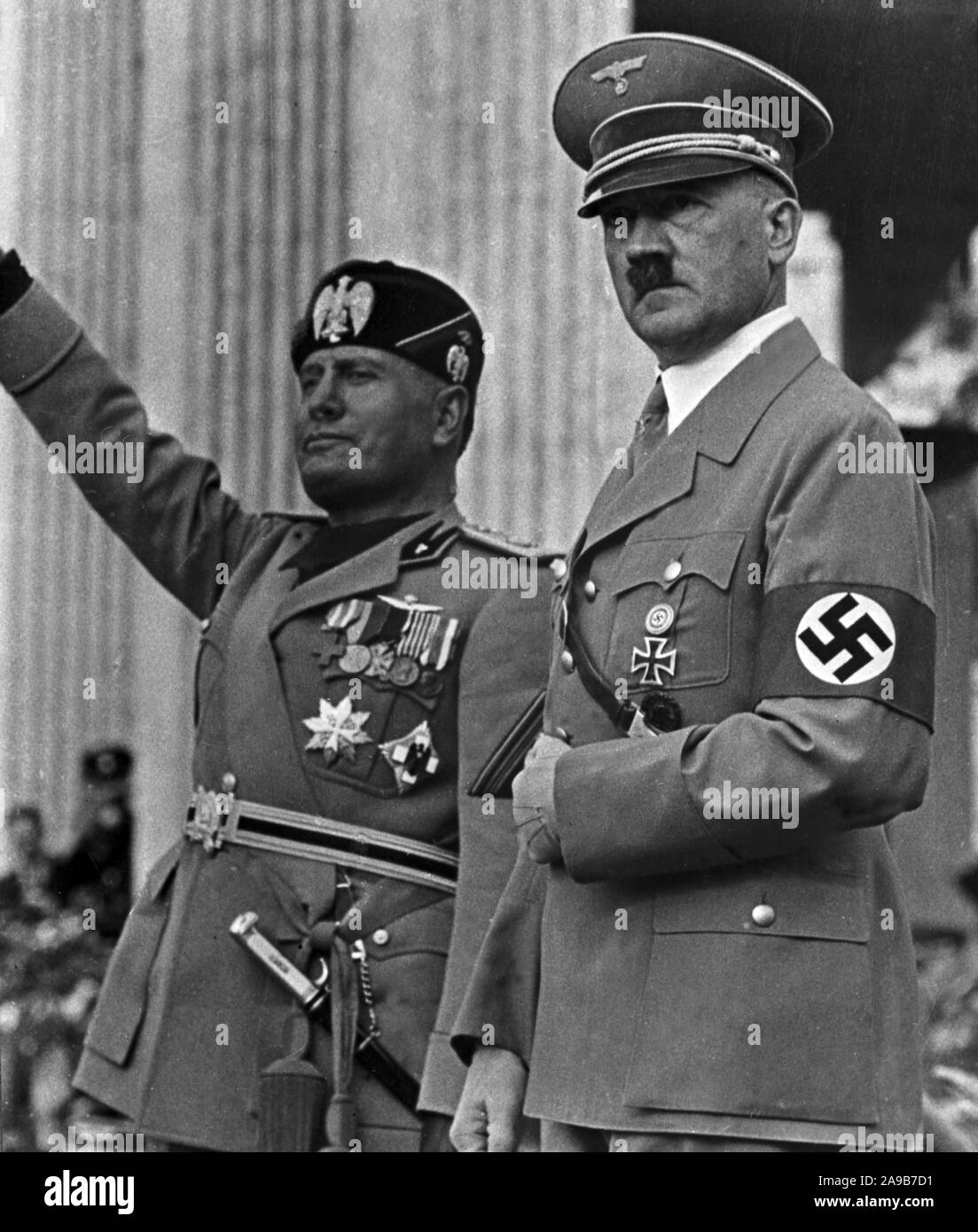Adolf hitler benito mussolini berlin Schwarzweiß-Stockfotos und -bilder ...
