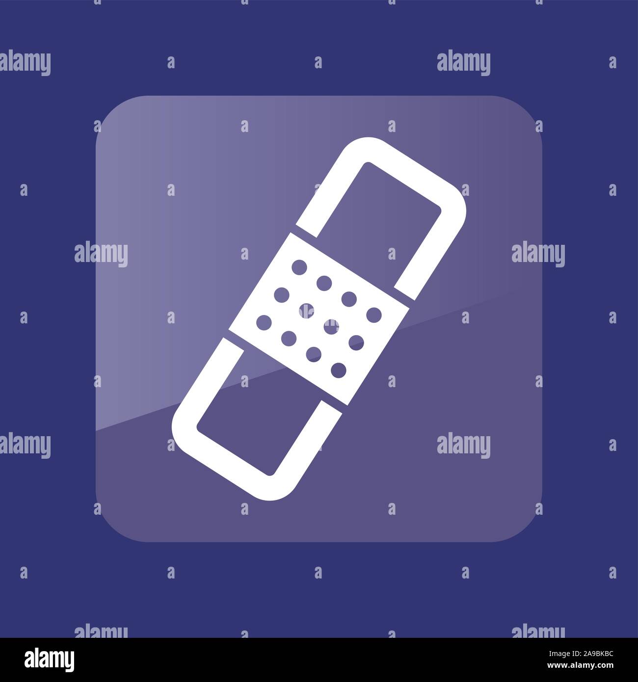 Band Aid Flachbild-Symbol. Gips unterzeichnen. Verband Symbol. Grafik ...