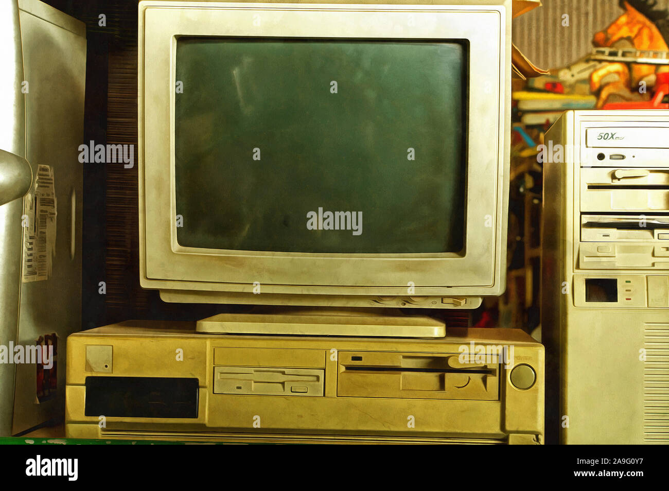 Alter monitor -Fotos und -Bildmaterial in hoher Auflösung – Alamy