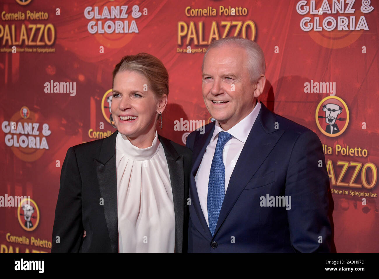 Hamburg, Deutschland. 15 Nov, 2019. Cornelia Poletto, Sternekoch, und ihr Freund Rüdiger Grube ...