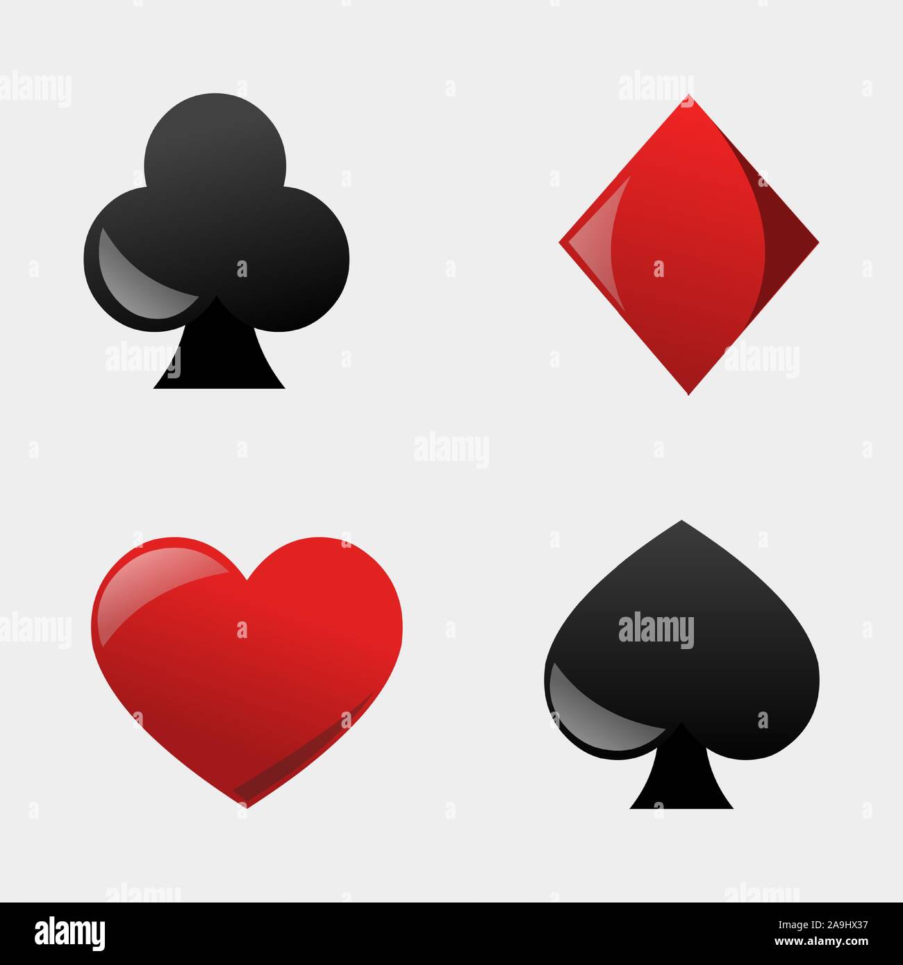 Spielkarten symbole Stock-Vektorgrafiken kaufen - Alamy