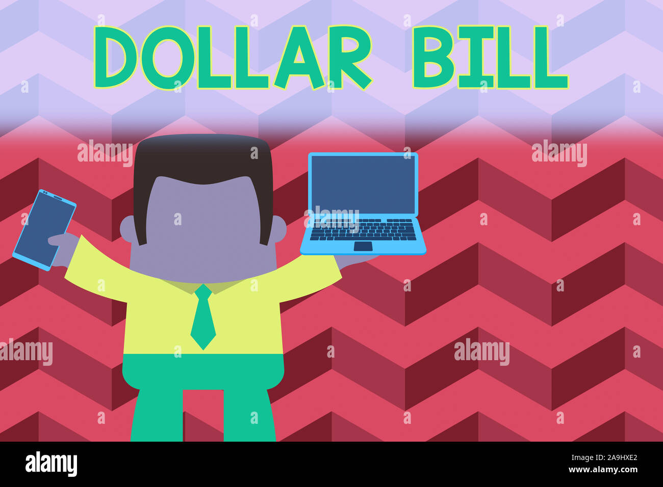 Wort schreiben Text Dollar Bill. Business Foto präsentiert ein Stück ...