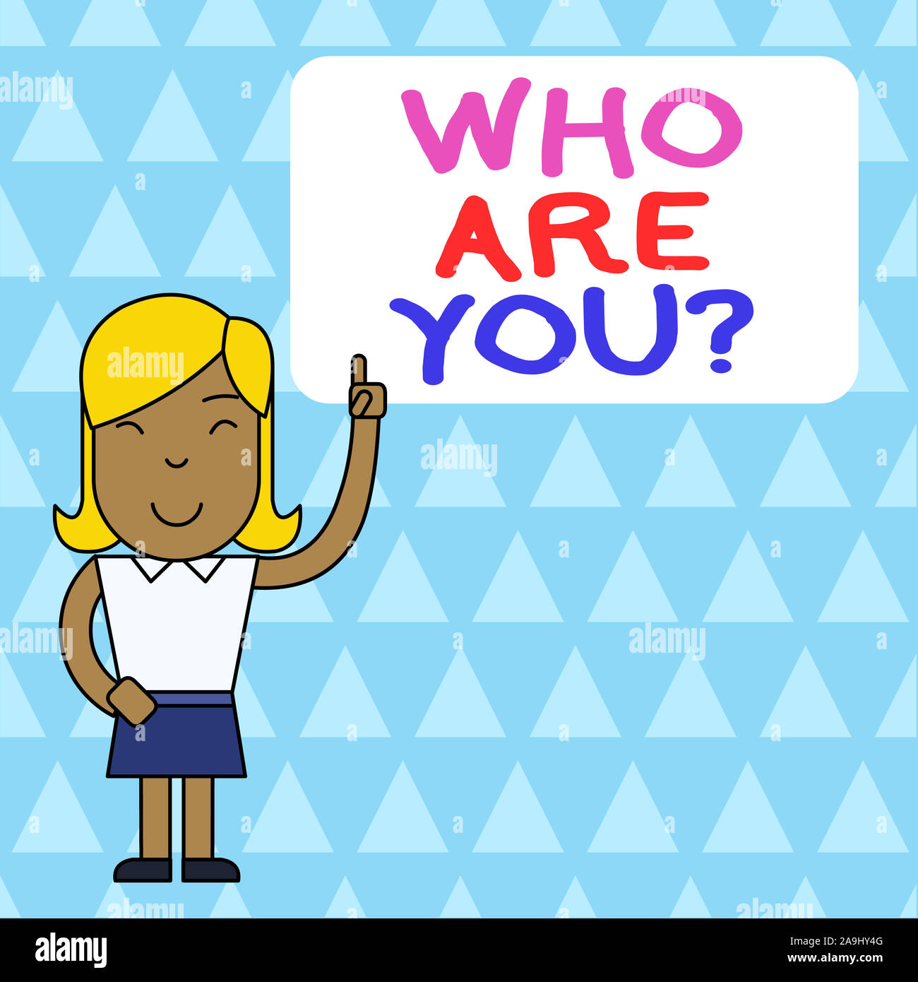 Wort schreiben Text Wer sind Sie Frage. Business foto Präsentation über ...