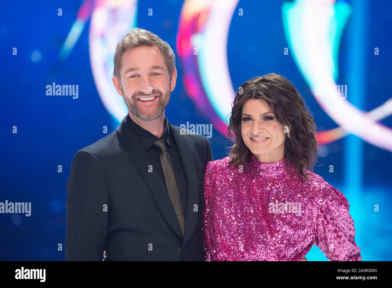 Die Moderatoren Marlene Lufen und Daniel Boschmann, Präsentation der ...