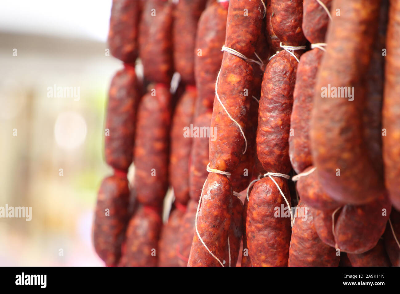 Sausage chorizo spanish traditional chorizo sausage -Fotos und ...
