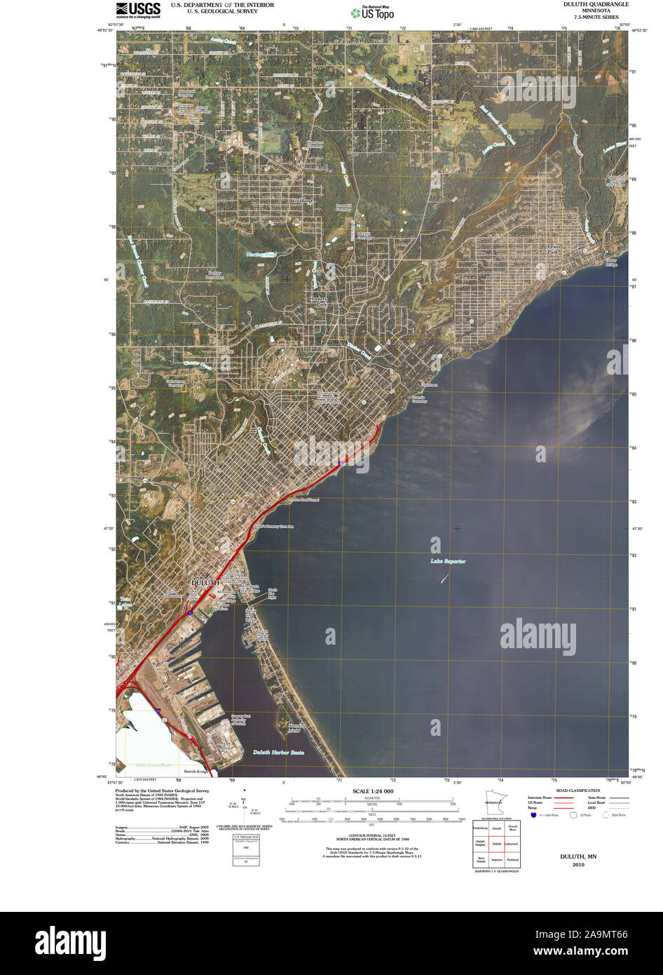 Map of duluth -Fotos und -Bildmaterial in hoher Auflösung – Alamy