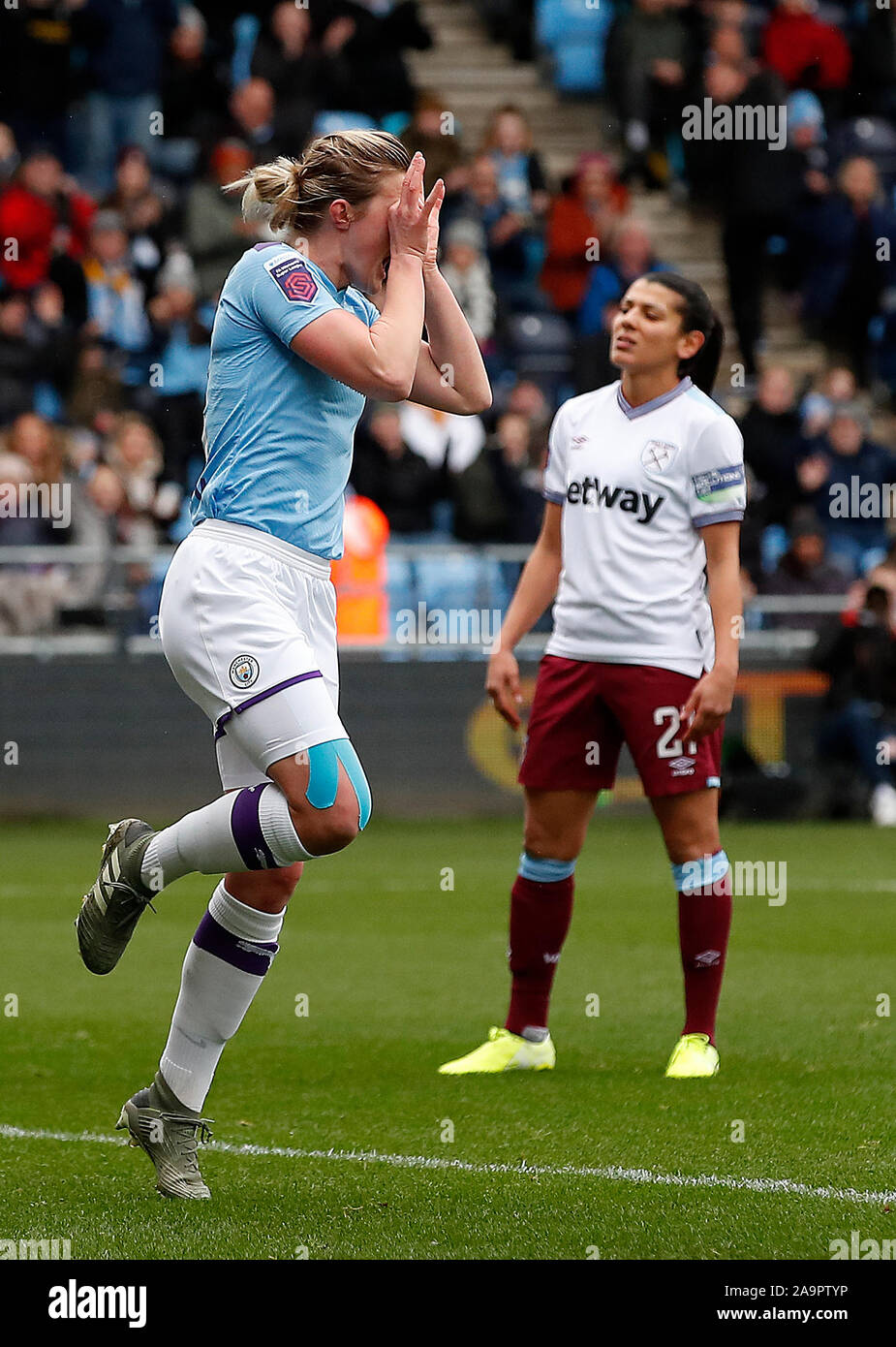 Manchester citys ellen white feiert das tor -Fotos und -Bildmaterial in ...