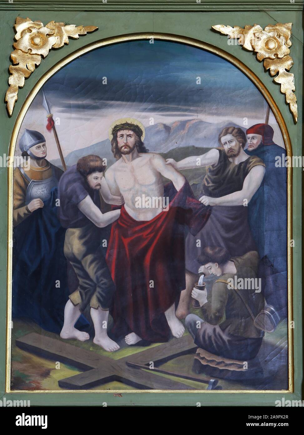 10th stations cross jesus stripped -Fotos und -Bildmaterial in hoher ...