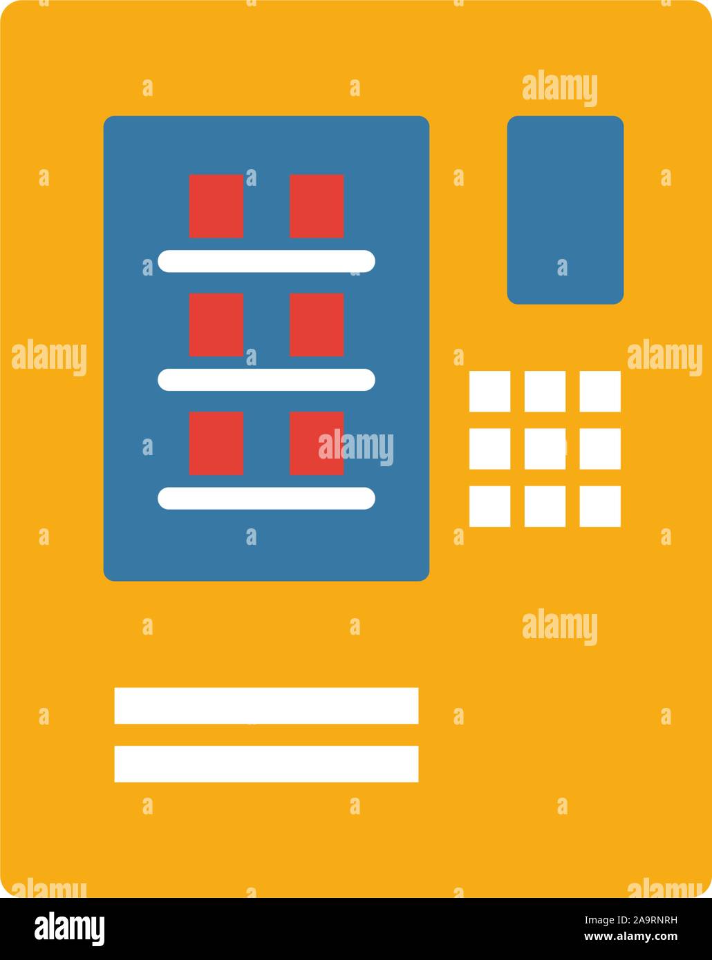 Vending Machine Symbol. Einfaches Element von Stadt Elemente icons ...