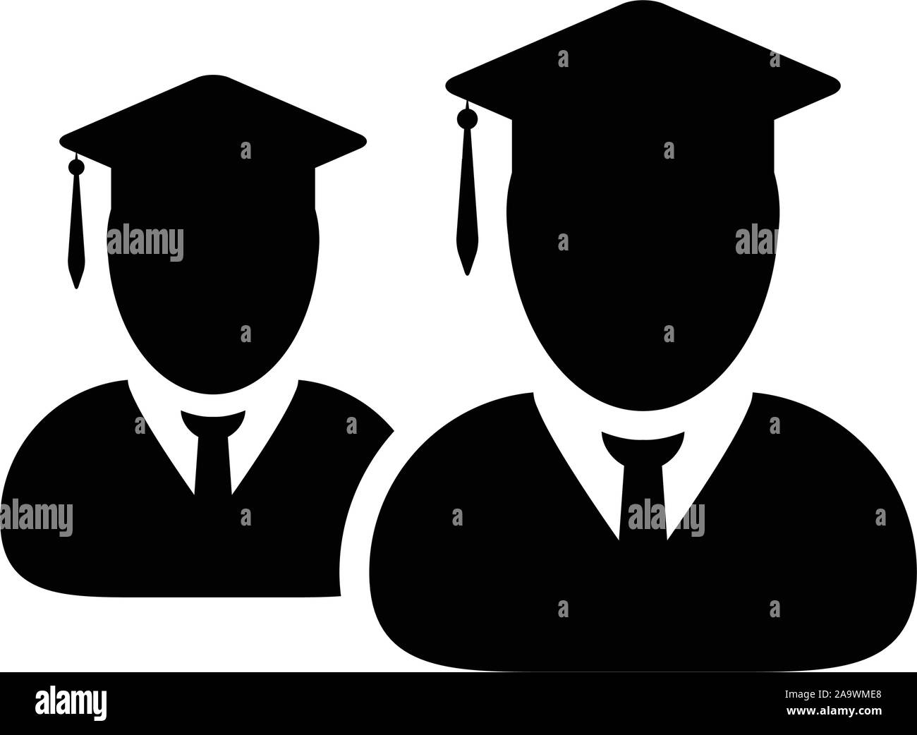 Hochschule Symbol Vektor männliche Gruppe der Studierenden person ...