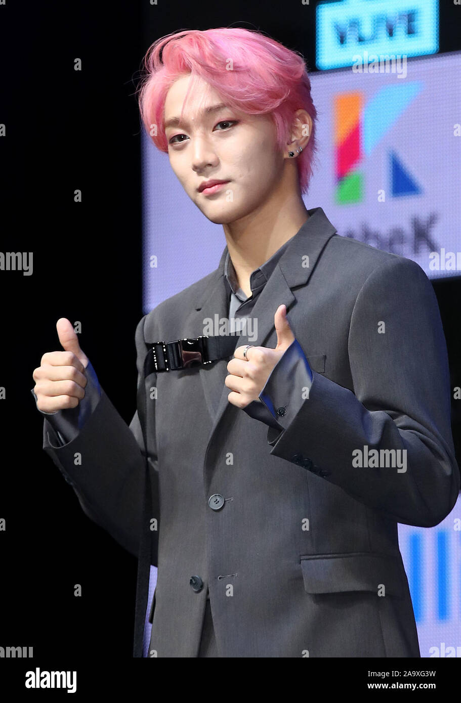 Nov, 2019 18. S. koreanischen Boy Group goldenen Kind Joochan, Mitglied des Koreanischen Boy ...