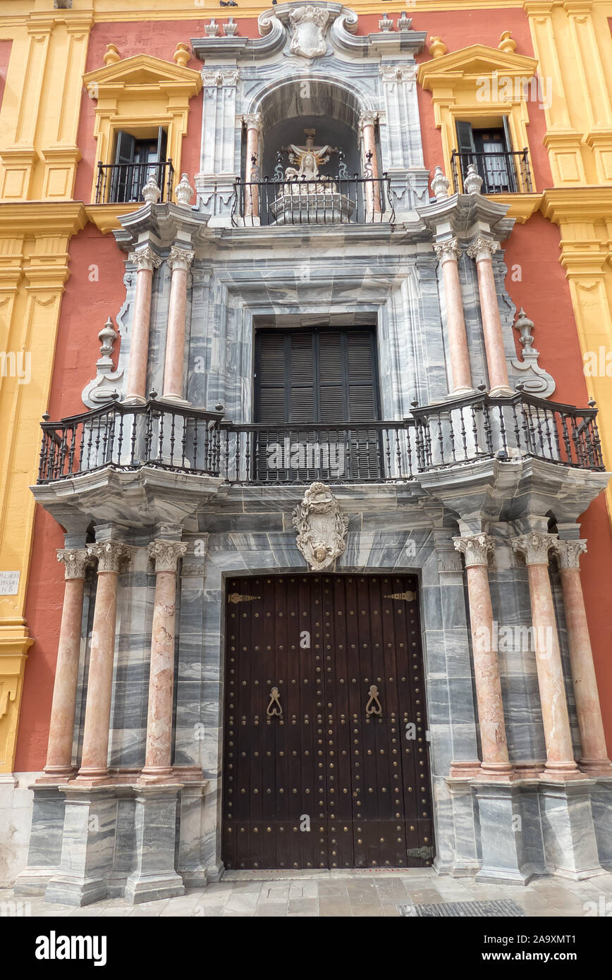 Von Malaga Palacio Episcopal Stockfotografie - Alamy