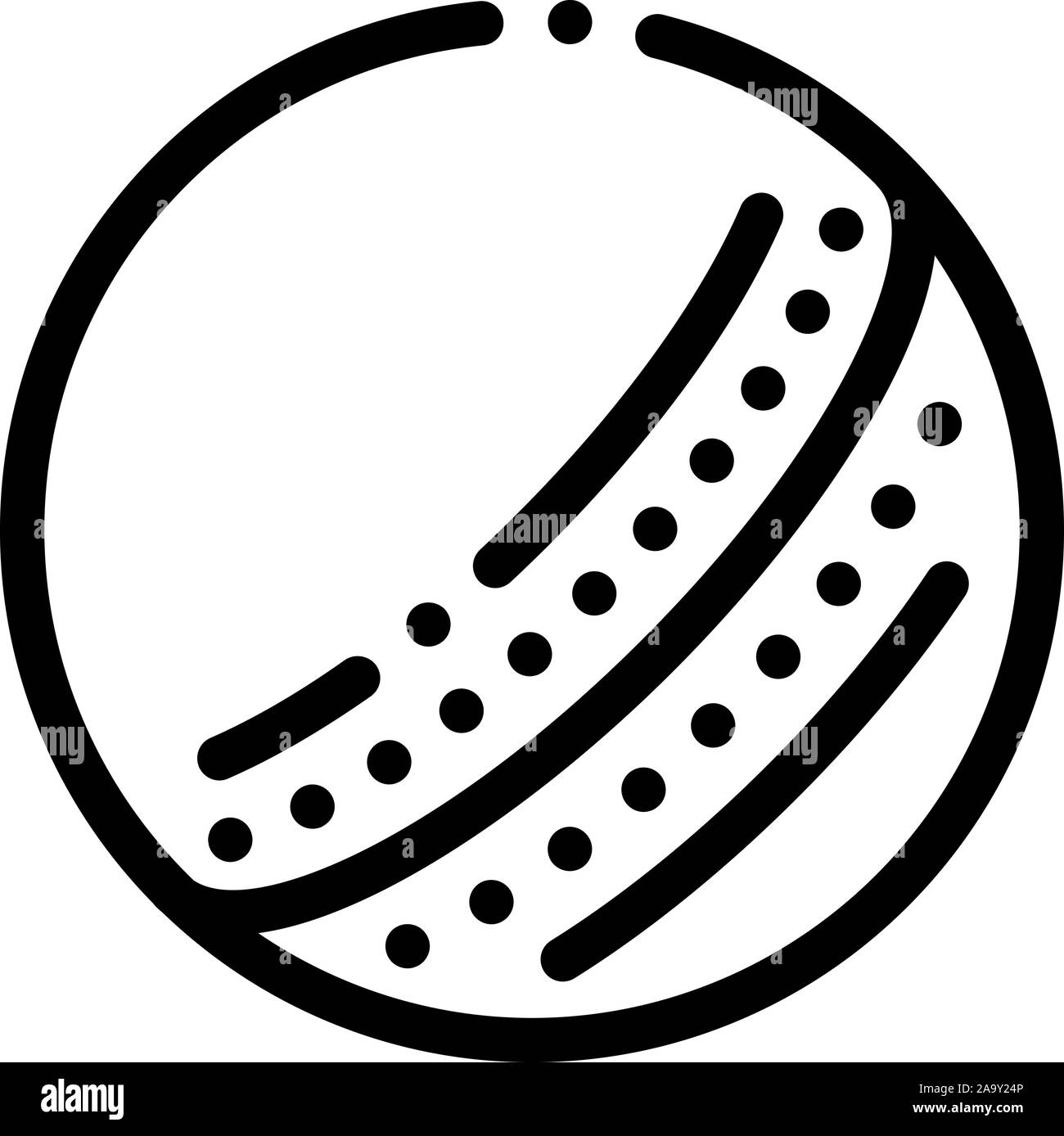 Kugel Symbol Vektor Kontur Abbildung Stock-Vektorgrafik - Alamy