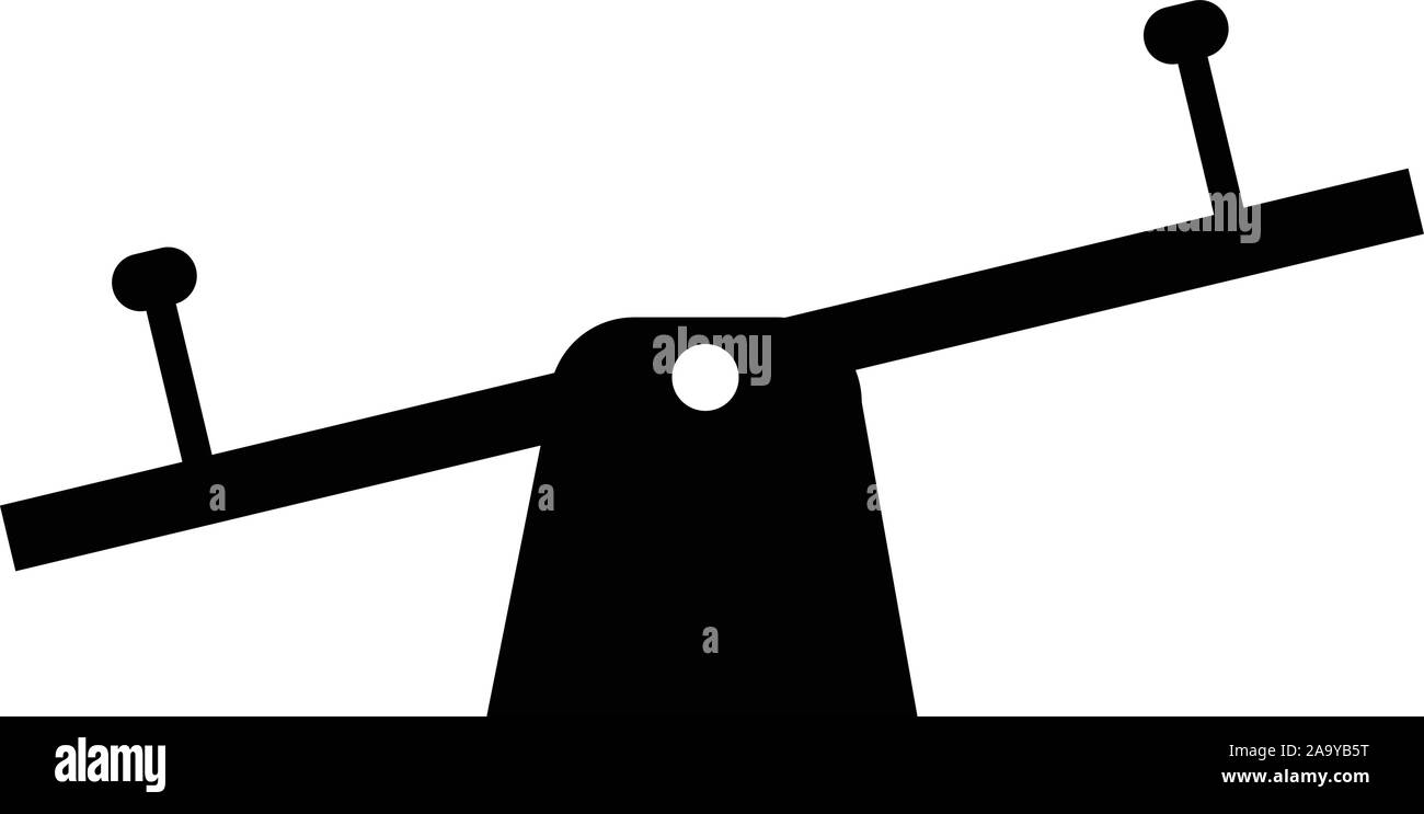 Wippe Symbol auf weißem Hintergrund. Flat Style. Wippe Symbol für Ihre ...