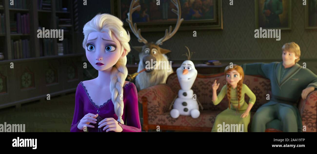 Gefroren II (aka FROZEN 2), von links: Elsa (Stimme: Idina Menzel ...