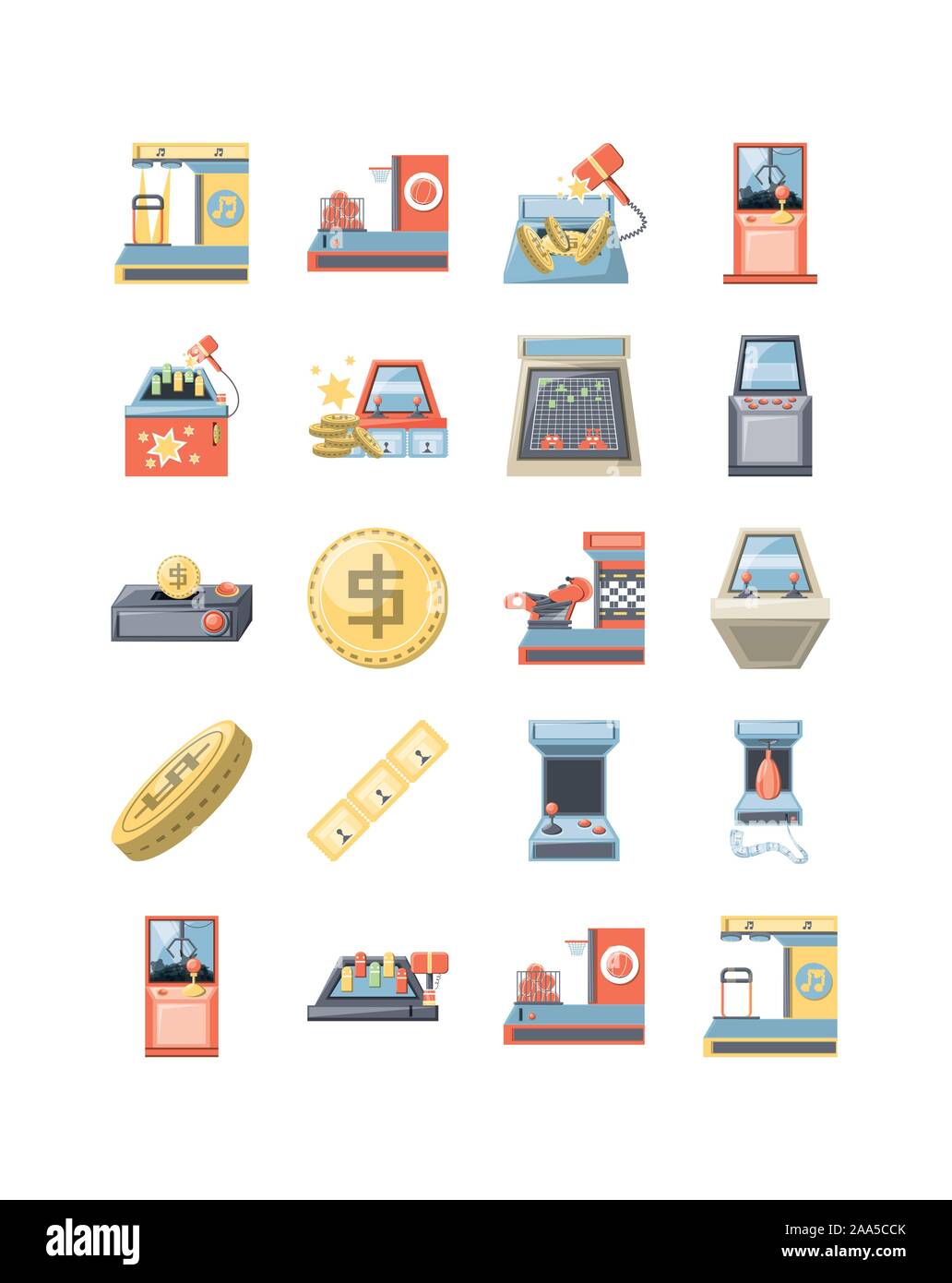Klassische Spiel symbol set Pack, Hochwertige Sorte Symbole Vector ...