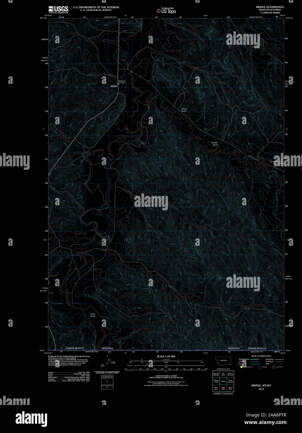 Biddle montana karte -Fotos und -Bildmaterial in hoher Auflösung – Alamy