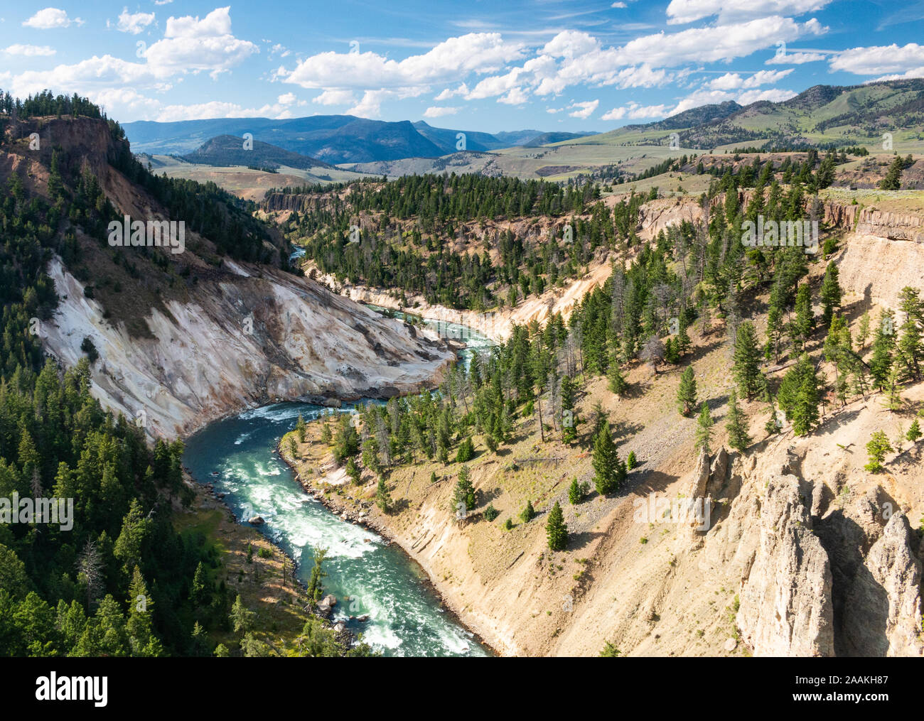 Yellowstone River Yellowstone Nationalpark Stockfotografie - Alamy