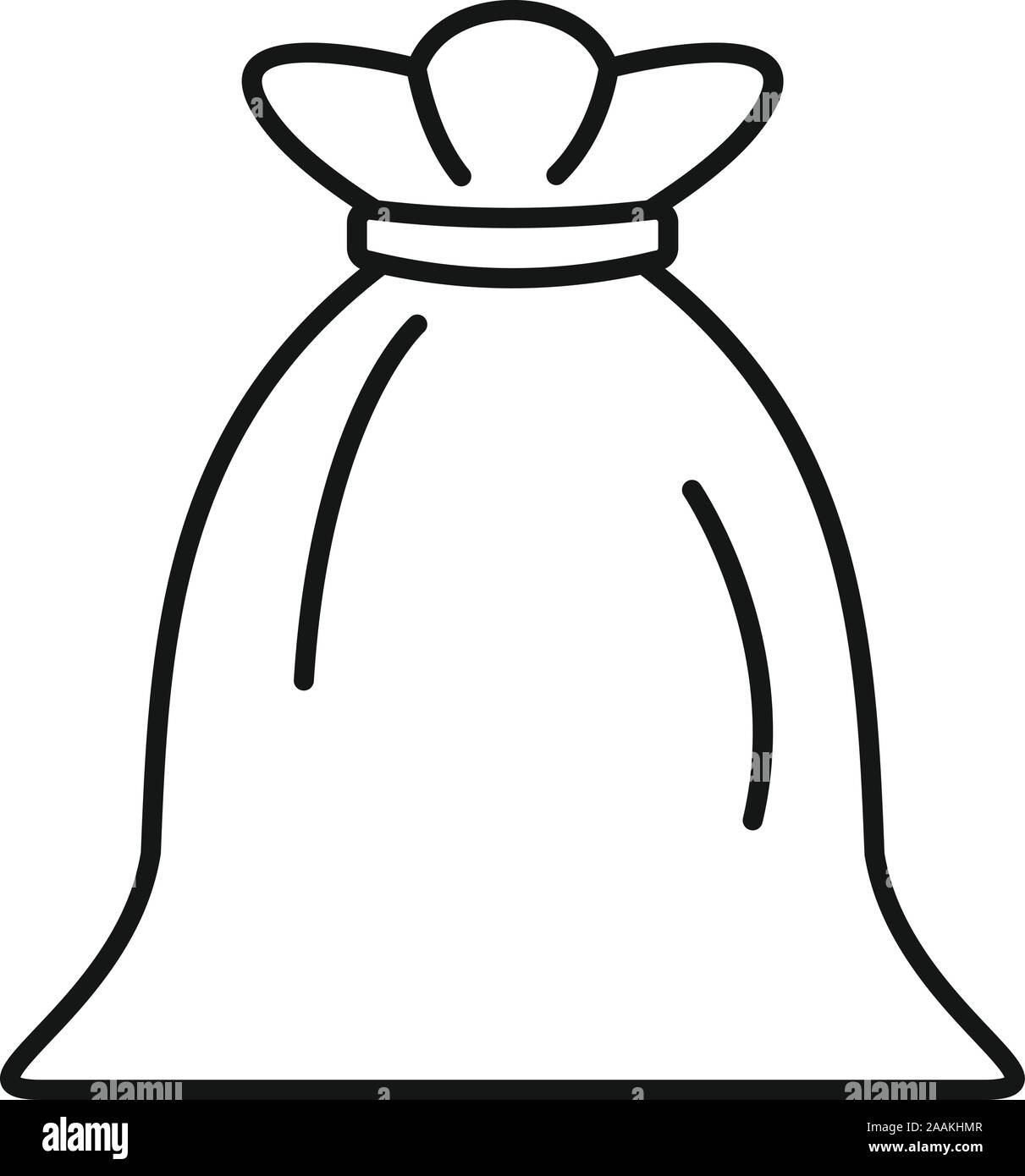 Sack Symbol. Umrisse sack Vektor Symbol für Web Design auf weißem ...