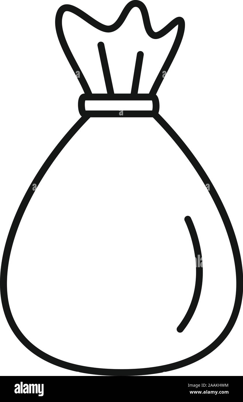 Material sack Symbol. Übersicht Material sack Vektor Symbol für Web ...