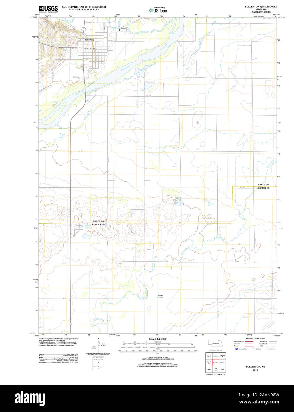 Fullerton nebraska karte -Fotos und -Bildmaterial in hoher Auflösung ...