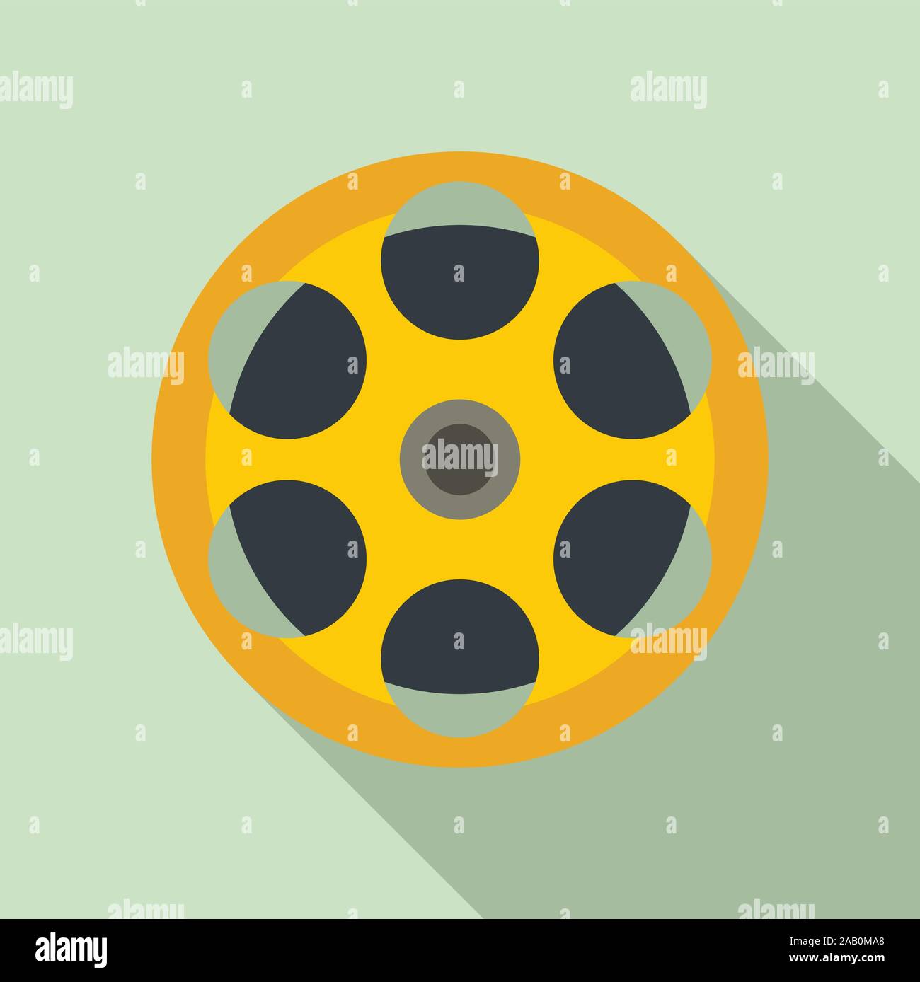 Filmrolle Symbol. Flache Darstellung der filmrolle Vektor Symbol für ...