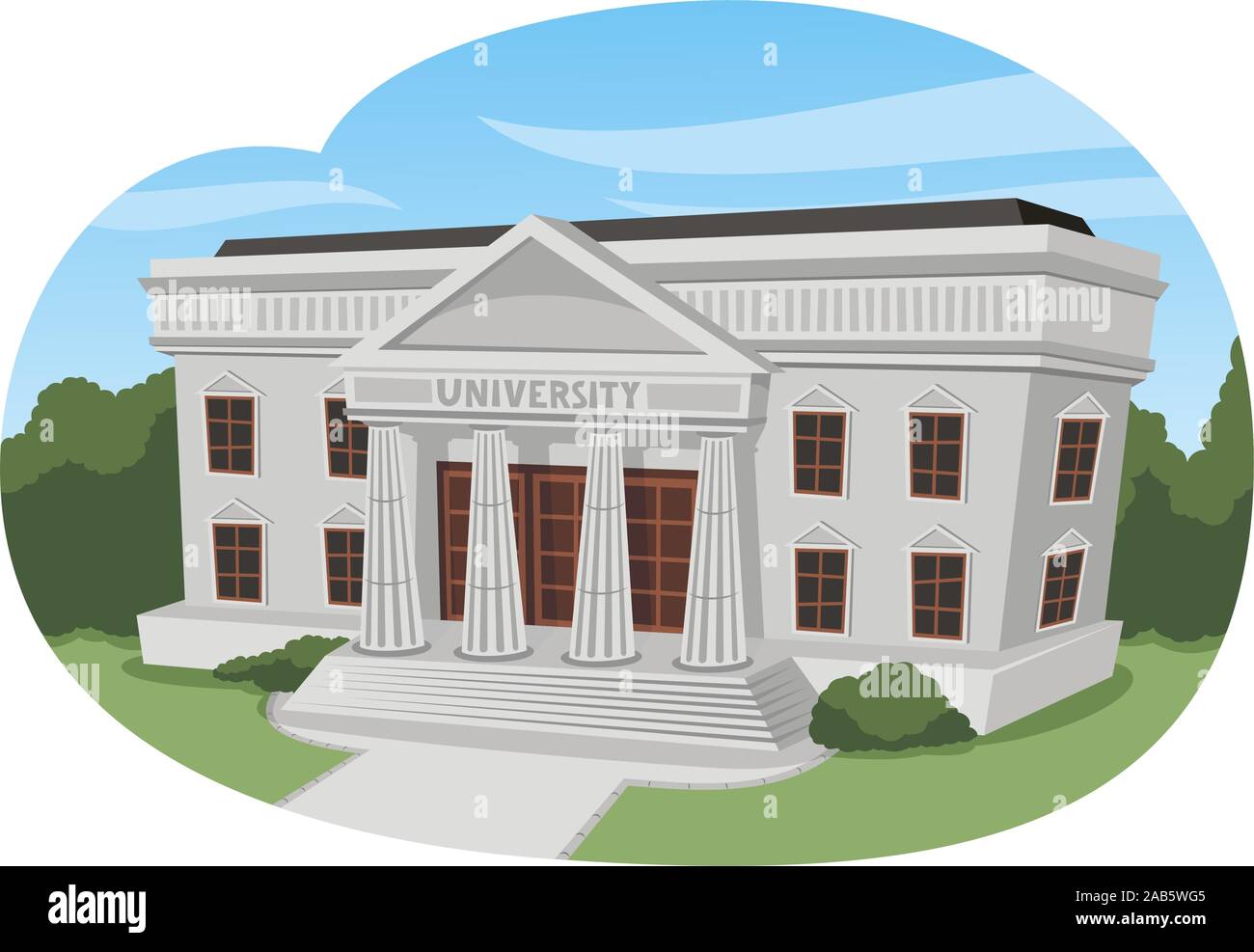 University building cartoon -Fotos und -Bildmaterial in hoher Auflösung ...