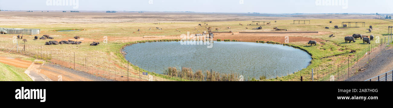 ALZU, SÜDAFRIKA - 22. MAI 2019: Die Aussicht bei Alzu Petruport nächste ...