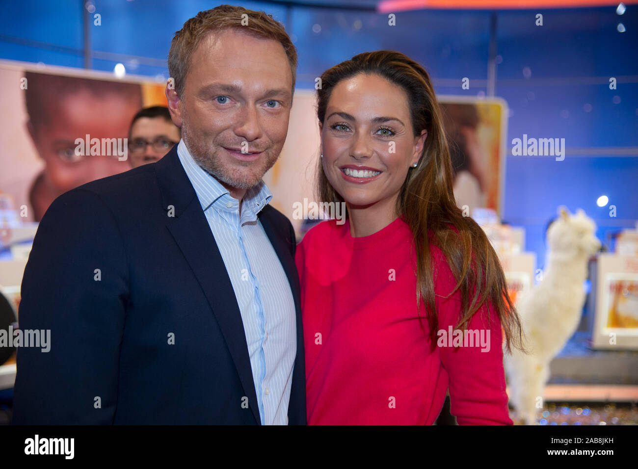 Christian Lindner, FDP-Vorsitzender, mit Freundin Franca LEHFELDT, 24 ...