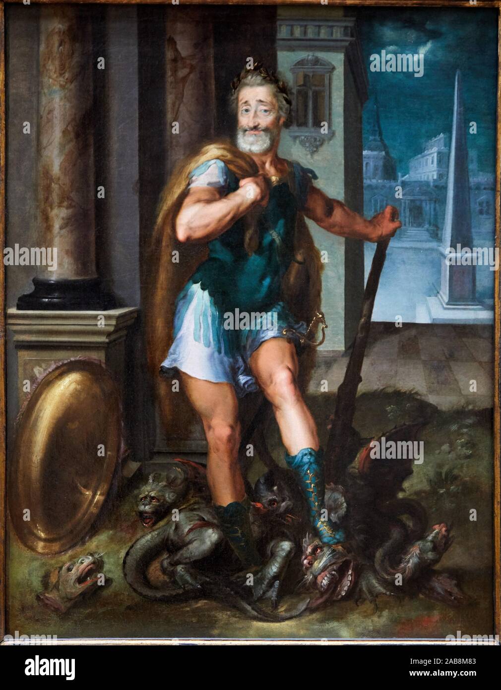 Portrait von Henri IV., König von Frankreich, als Hercules die ...