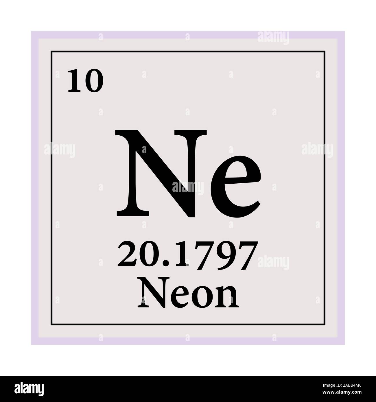 Neon Periodensystem der Elemente Vektor-illustration eps 10 Stock ...