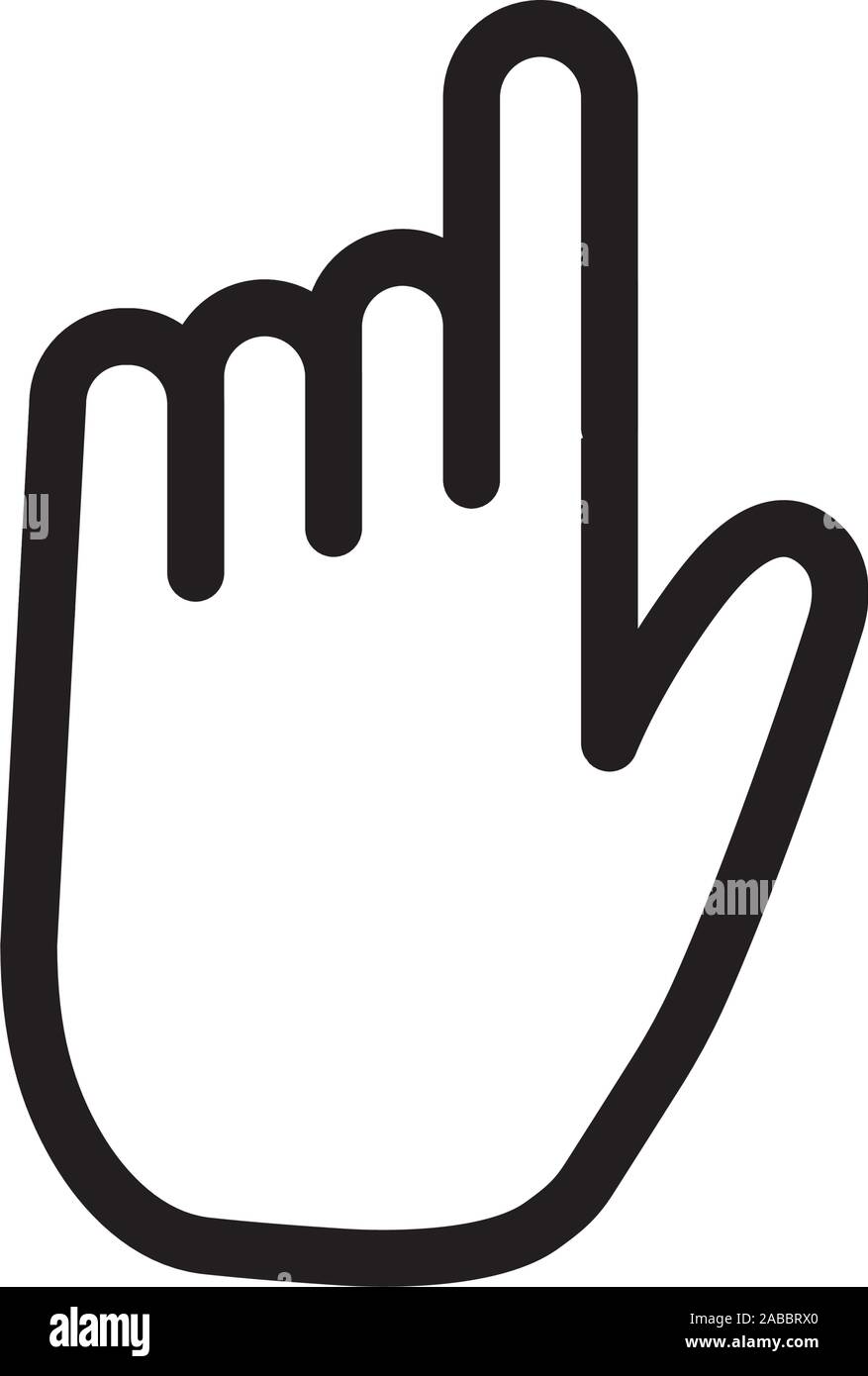 Hand signal Icon Design, Emoticon menschlichen Finger Geste palm ...