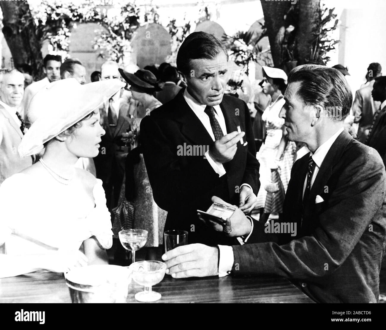 Insel IN DER SONNE, von links, Patricia Owens, James Mason, Michael ...